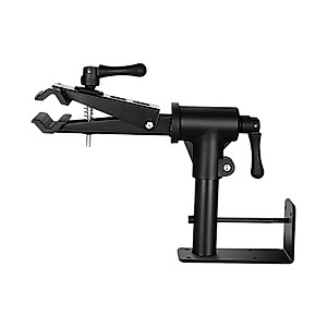 SM SunniMix Bike Repair Stand Storage, Bicycle Maintenance Rack, Wall Mount or Bench Mount Bike Rack, Quick Release Bicycle Support