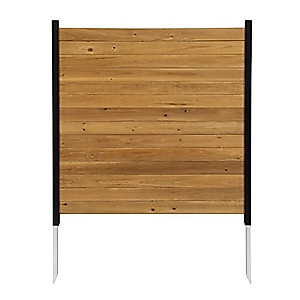 Enclo Privacy Screens EC18008 Richmond Wood Outdoor Privacy Fence Screen No-Dig Kit 38" W x 42" H, Cedar (2 Panels)