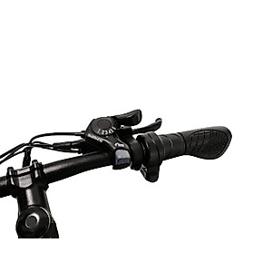 BLAUPUNKT FIETE 20 Inch Folding Electric Bike, Pedal and Throttle Assist, Foldable Step-Through Frame, UL Certified eBike for Adults, Blue/Black