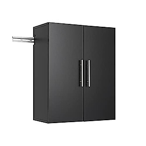 HangUps Upper Storage Cabinet, 24", Black