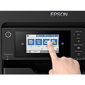 Epson Workforce Pro WF-7840 Wireless Wide-Format All-in-One Color Inkjet Printer, Black - Print Scan Copy Fax - 4.3" LCD, 25 ppm, 4800x2400 dpi, 13"x19", 50-Sheet ADF, Auto 2-Sided Printing, Ethernet