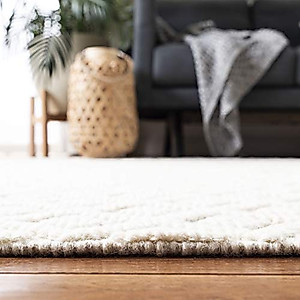 SAFAVIEH Vermont Collection 6' x 9' Ivory VRM304A Handmade Premium Wool Area Rug