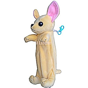AM Landen Super Cute Soft Plush Chihuahua Cosmetic Makeup Storage Pencil Pouch