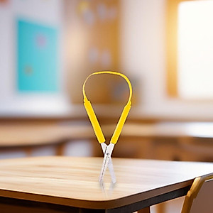 School Smart Loop Scissors, 8 Inches, Yellow,84838