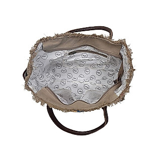 Myra Bag Nature'S Delight Small Bag Upcycled Cotton & Leather S-3075