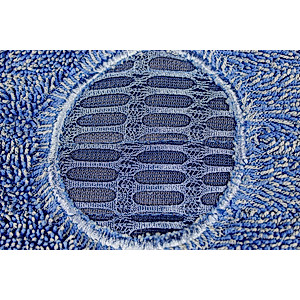 CleanAide Twist Yarn Microfiber Mop Pad with Spot Cleaning Scrubber, 24 Inches, 6 Pack