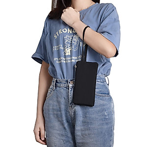 Crossbody Bag for Women Waterproof Shoulder Bag Messenger Bag Casual Nylon Purse Handbag (Large, Black-RFID)