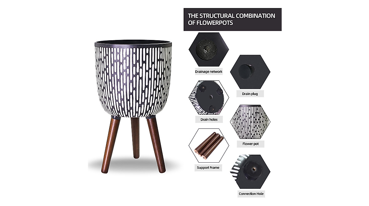 Opnons Plant Pot with Stand - Stylish Indoor Planter