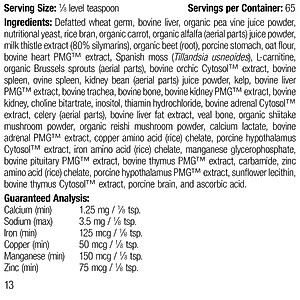 Standard Process Canine Whole Body Support - Multisystem Support Supplement for Canines - Nutritional Powder Supplement for Daily Health Maintenance - Multisystem Supplement Formula - 25 g