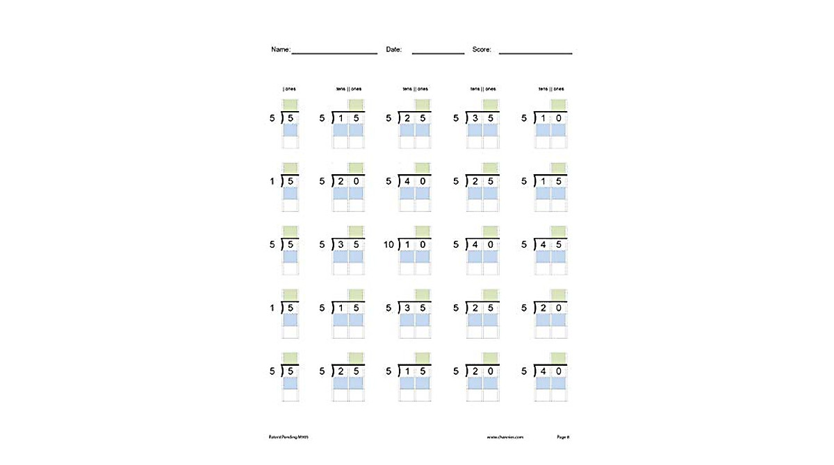Channie’s Visual Division Workbook for Grade 3-5