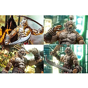 RAYGE3LOV Maestro Union FuRay Planet Blade Master Weng 1/12 Scale Figure 8.5in Furry Action Figures,Furay Planet Series weretiger Blade Master Weng wave3 weretiger,Orcs,Beastmen