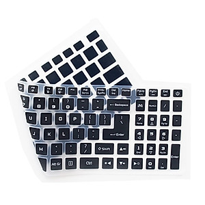 Silicone Keyboard Skin Compatible for Acer Nitro 5 AN515-43/44/45/54/55 15.6", AN517-54/53/51/52 NP515-51 Nitro 7 AN715-51/52 15.6", Acer Predator Helios 300 PH315-52/53 PH317-53/54 15.6" 17.3" (Black