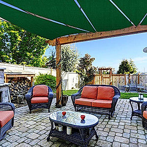 Easy Gardener 10909H, Fabric Shade, Sun Sail Shade Accessory, Green