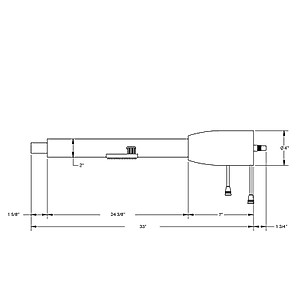 Universal GM 33-Inch Tilt Steering Column, Floor Shift, 5-Position Adjustable, Compatible with OE & Aftermarket Harnesses, 1969-1994 GM Specs, Includes Chrome Levers, Raw