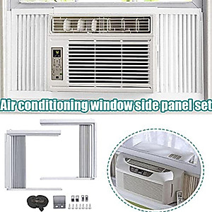 Window AC Insulation Panels - Windproof Air Conditioner Window Blocker, Energy Saving AC Side Panels | Energy Saving AC Side Draft Blockers, AC Insulation Panels for Preventing Heat Noise Sun Block