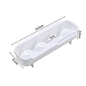 Ice Cube Trays ， Tray Balls, Ice Moulds Ice Cube Maker Plastic Ice Tray Ice Ball Mould Long Ice Cube Tray Plastic Ice Cube Tray Ice Cube Trays Large Plastic Ice Cube Trays White,A (Color : White, Si
