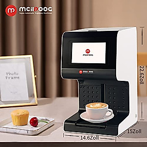 Mcilpoog 3d Latte Art Coffee Printer Machine Digital Inkjet WIFI Photo Selfie Printing Machine Cake Desserts DIY Decoration Maker