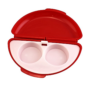 Dependable Industries inc. Essentials Microwaveable Microwave Omelet Pan and 2 Cavity Egg Poacher Set BPA Free Plastic Quick Egg Maker