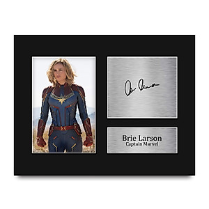 HWC Trading Brie Larson Gift USL Signed Printed Autograph Captain Marvel The Avengers Gifts Print Photo Picture Display - US Letter Size