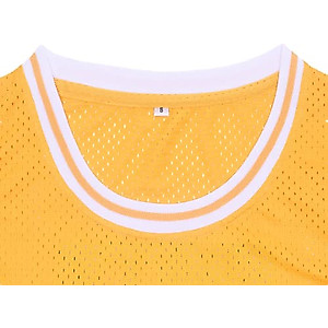 CAIYOO #14 The Fresh Prince of Bel Air Academy Youth Basketball Jersey for Boys Fit Age 5-18 Kids (Yellow, Youth Small)