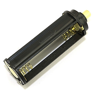 DGZZI 6pcs Black Cylindrical Battery Holder Battery Storage Case for 3 x 1.5V AAA Batteries Flashlight Torch