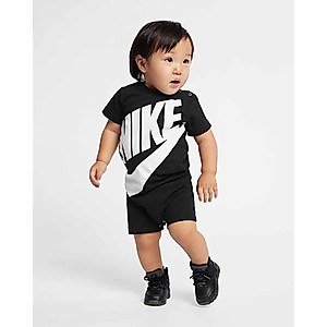 Nike Baby Boy's Futura Romper (Infant) Black 12 Months