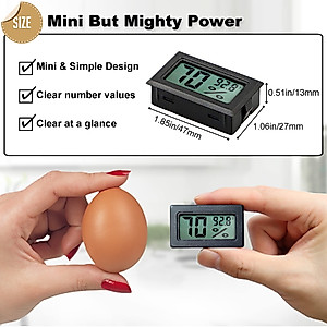 Humidity Gauge,Newlight66 Digital Hygrometer Indoor Outdoor Hygrometer Thermometer (°F) for Home Car Greenhouse（12 Pack)