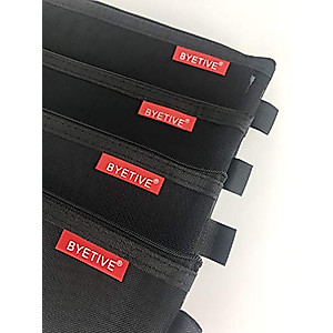 BYETIVE Mesh Cosmetic Bag Mesh Makeup Bag Set Nylon Mesh Bag With Zipper Mesh Toiletry Beauty Storage Bags Mesh Zipper Pouch Cosmetic Organizer Travel Accessories Kit Set Portable Storage