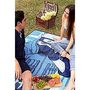 Seven Times Six Naruto Shippuden Kakashi Hatake Japanese Script Super Plush Fleece Throw Blanket