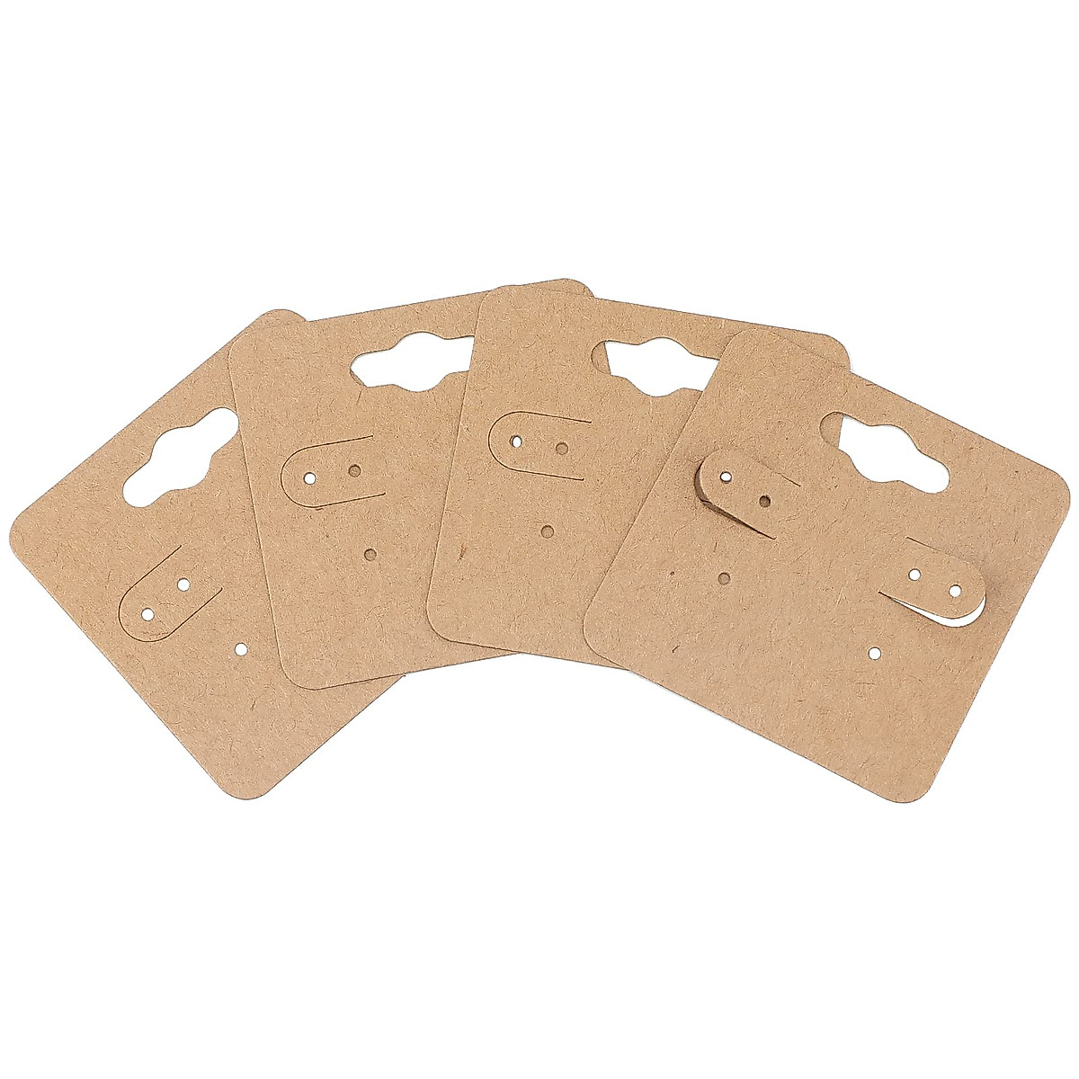 joycraft Earring Cards - 2" Kraft Earring Display Holder Cards, 100Pcs Blank Paper Cards with 6 Holes, Jewelry Display Cards for Selling, Hanging Earring, Jewelry,DIY Crafts, Retail