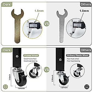 3-Shelf Foldable Storage Shelves with Wheels, Large Capacity Shelving Unit, Freestanding Metal Wire Shelf Rack, No Assembly Organizer Rack for Garage Kitchen, Basement, Pantry, Heavy Duty