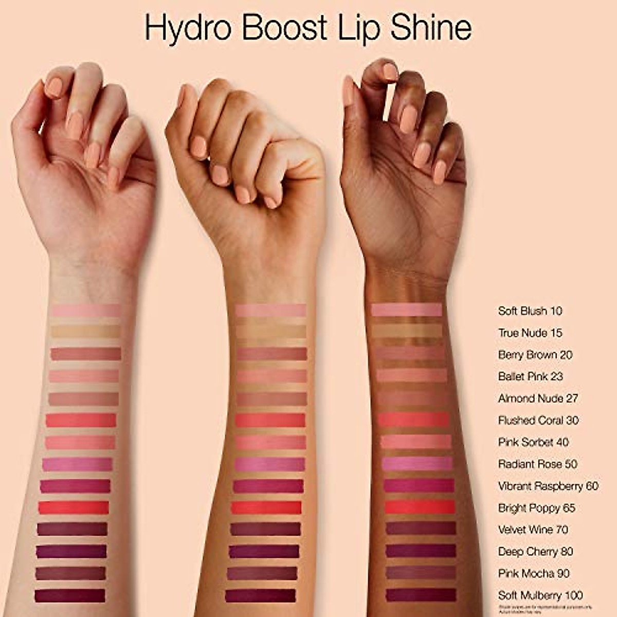 Neutrogena Hydro Boost Moisturizing Lip Gloss, Hydrating Non-Stick and Non-Drying Luminous Tinted Lip Shine with Hyaluronic Acid to Soften and Condition Lips, 50 Radiant Rose, 0.10 oz