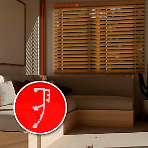 Amazing Drapery Hardware Premium Clear Plastic Double Slat Valance Retainer Clips, 10 Pack - Sturdy Valance Holder with Dual Slat Design, Easy Installation - Ideal for 1" Mini Blinds