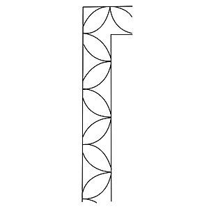 Quilting Stencils for Machine and Hand Quilting - 2 Reusable Framed Seed and Pumpkinseed Design Plastic Quilt Template for Borders, Background, Block Patterns, Stencil Set Includes Guide