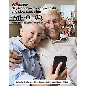 Cell Phone Signal Booster, 4G LTE 5G Cell Phone Booster with LCD Touch Screen Cover 4,500 Sq Ft for Home Office All U.S. Carriers Verizon, AT&T, T-Mobile 65dB High Gain Support All Band | FCC Approved