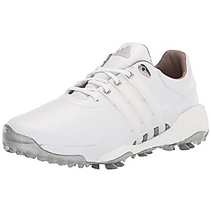 adidas Men's Tour360 22 Golf Shoes, Footwear White/Silver Metallic, 8
