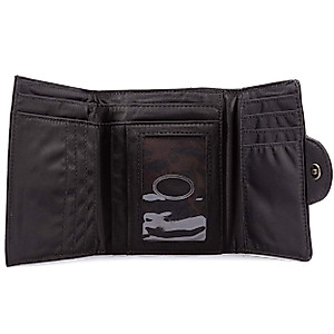 Big Skinny Women's Trixie Leather Tri-Fold Slim Wallet, Holds Up to 30 Cards, Black