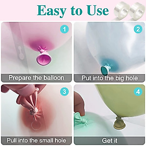 Aubeco Balloon Arch Strip Kit, Decorating Strip Kit for Arch Garland, 131.2 Feet Balloon Tape Strips with 400 Balloon Glue Point Dots Stickers for Party Wedding Birthday Baby Shower (Upgraded Version)