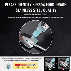 Dessert Spoon Cute Shovel Spoon, SUS304 Stainless Steel Spade Spoons Fruit Coffee Cake Spoon, Dishwasher Safe, 2pcs Spoons with Plastic Box Package