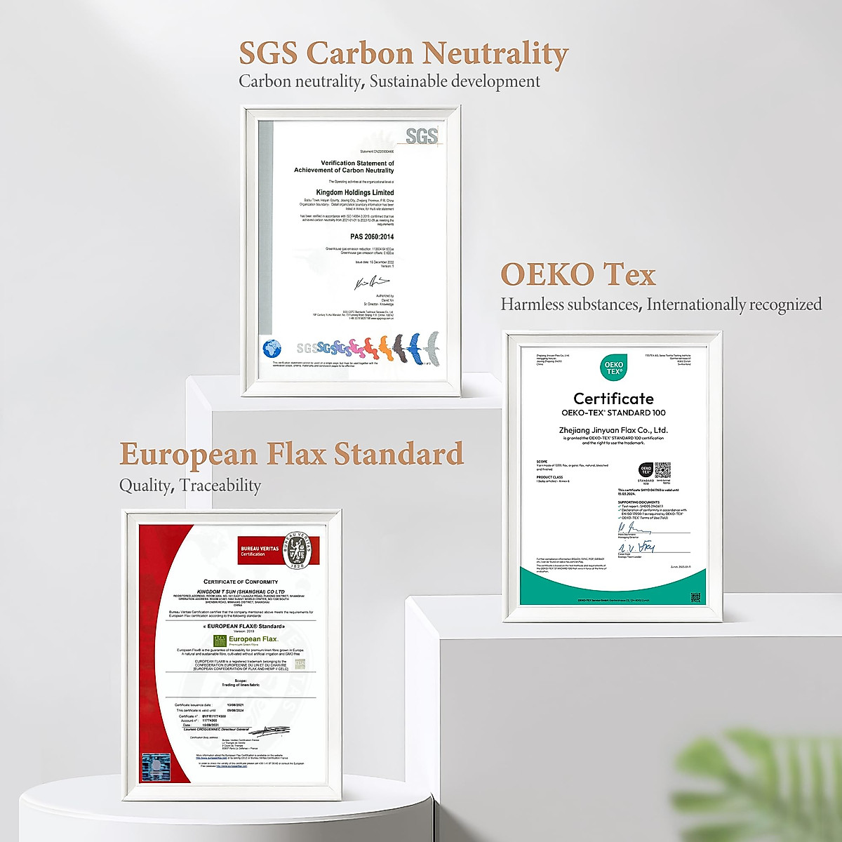 cebihy 100% Linen Duvet Cover Set King 3 Pieces, French Normandy Flax Linen, Cooling, Soft, and Breathable Linen Bedding Set - 1 Duvet Cover 90"x 104", 2 Pillowcases 20"x 40", Camel