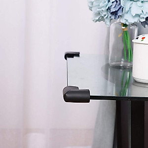 uxcell 8pcs Furniture Corner Cushions Foam Table Desk Cabinet Edge Cover Corner Guards Protectors Bumper, Black