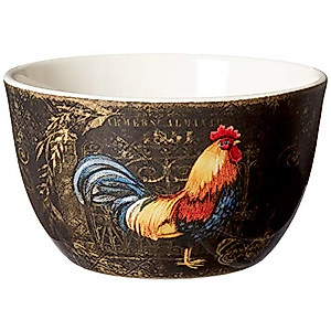 Certified International Gilded Rooster Dinnerware.Tabletop, One Size, Multicolor