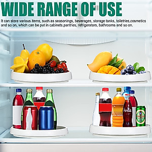 6 Pack Lazy Susan Turntable for Cabinet 10 Inch Lazy Susan Organizer Rotating Spice Rack for Cabinet Lazy Susan for Refrigerator Non Skid Lazy Susan Turntable Organizer for Kitchen Pantry Bathroom