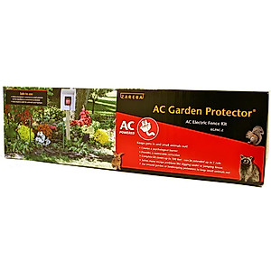 Zareba KGPACZ AC Garden Protector Electric Fence Kit; Nuisance or Small Animals Will Be Repelled or Contained as Desired; Mild Shock is Safe To Animals and Humans; Fast and Easy Installation; Made in the USA