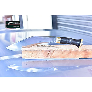 GK&CO. Kukri House Official Issued - Genuine Kukri/Khukuri- 9 Inch Nepal Armies Service Issue Kukri Knife -Traditional Horn Handle- Handmade in Nepal