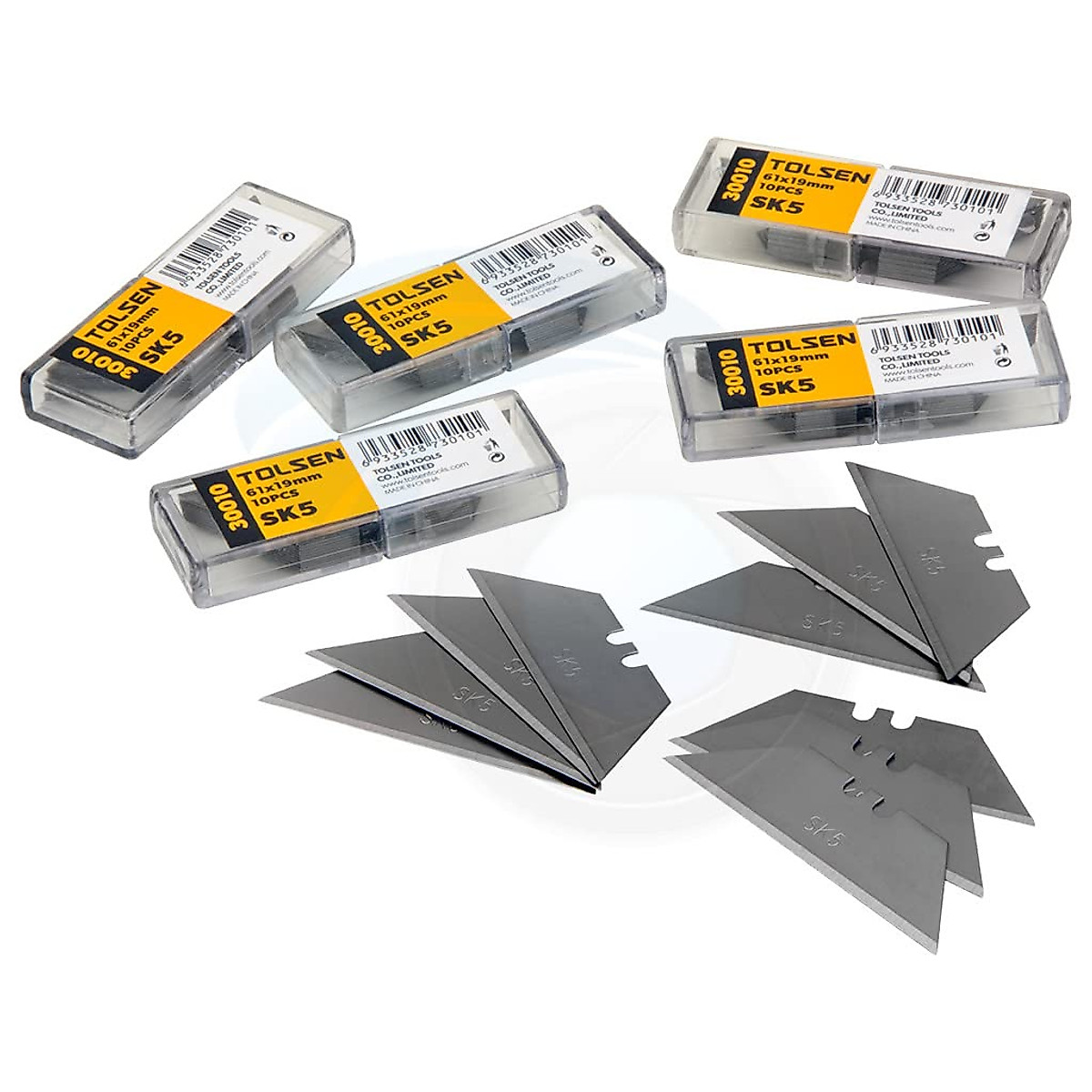 50Pcs Utility Knife Razor Blade Refill Replacement Double Sided Blades