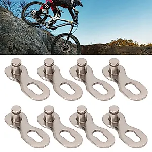 Bike Missing Chain Link, Bike Repair Kit 10 Pairs Of 11 Speeds Reusable Silver Bike Msising Chain Link Manganese Steel Bike Quick Release Bike Chain Link Connector Used For Mountain Biking Road Bikes