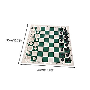 SAFIGLE 1 Set International Chess Travel Toy Magnetic Chess Board Kids Educational Toys Chess Figures International Chess Board Game Chess Toy Chess and Checkers Set Kid Competition Toy