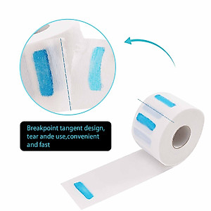 IOOROSE 5 Rolls Disposable Barber Paper Neck Strips Disposable Neck Paper,Professional Stretchy Paper Neck Band Protector Hairdressing Accessory Tool