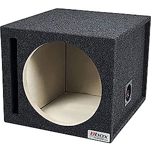 Bbox 12SVSC Single Vented 12 Inch Subwoofer Box - Premium Subwoofer Box Improves Audio Quality, Sound & Bass - Car Subwoofer Boxes & Enclosures with Nickel Finish Terminals